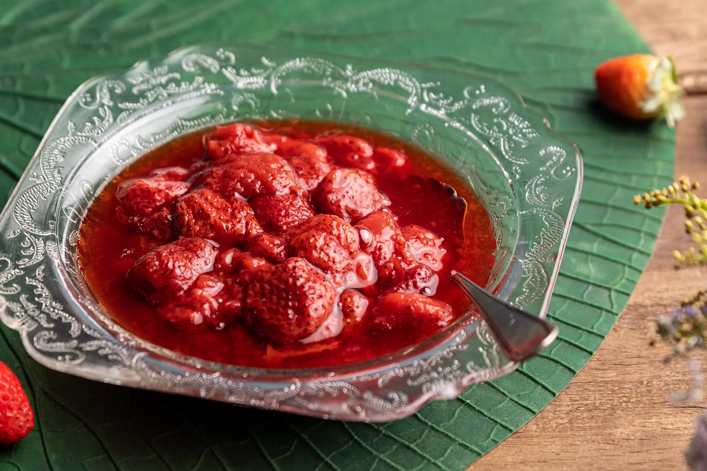 Compota de morangos assados - Panelinha